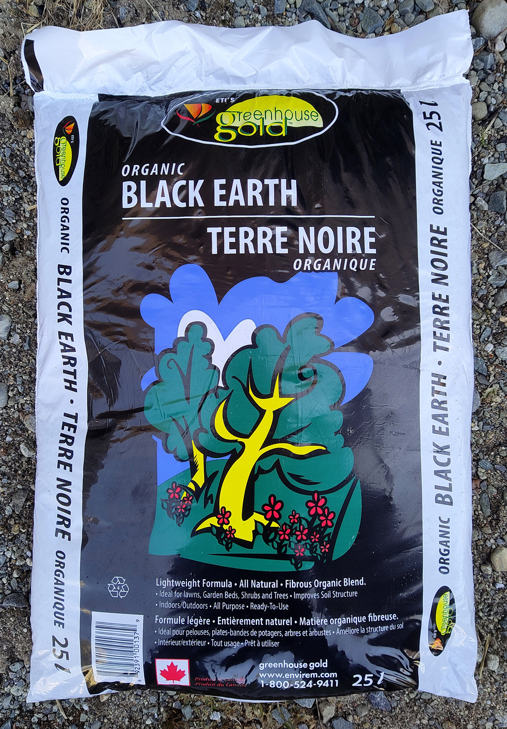 Topsoil 30/25L Black Earth Black/Gold Bag – Spencer's Garden Centre