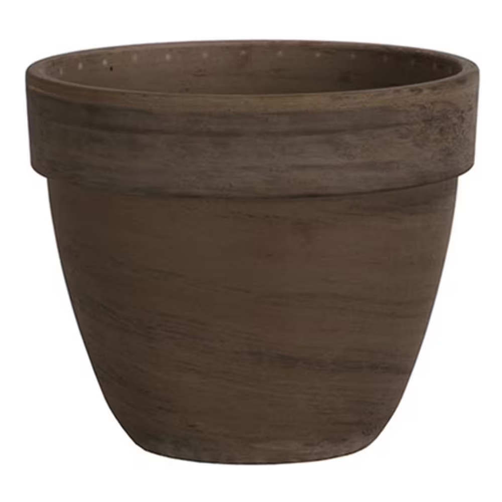 10×9″ Pot Clay Levante Basalt Brown – Spencer's Garden Centre